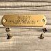 Personalized Brass Rivet Tags Collar Pet ID Tag Dog Tag Collar Name ...