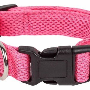 Mesh Dog Collar, Adjustable Aero Mesh 360 Degree Dual Sided Comfortable ...