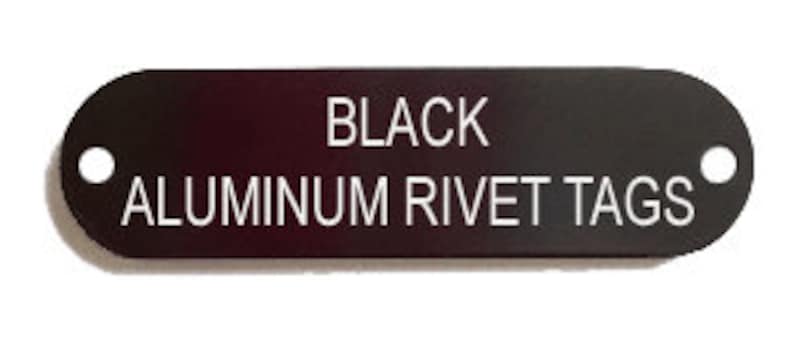 Premium Aluminum Rivet Tag Custom Personalized Engraving - Etsy España