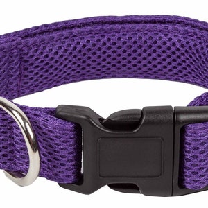 Mesh Dog Collar, Adjustable Aero Mesh 360 Degree Dual Sided Comfortable ...