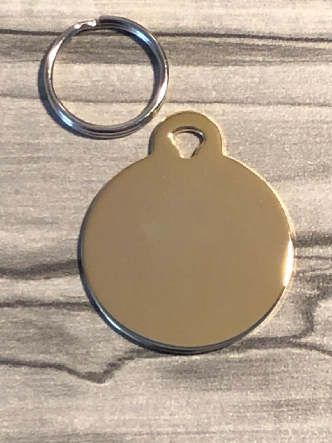 Equine Golden Bridle Circle Tag | Round Gold Pet ID Tag - Etsy