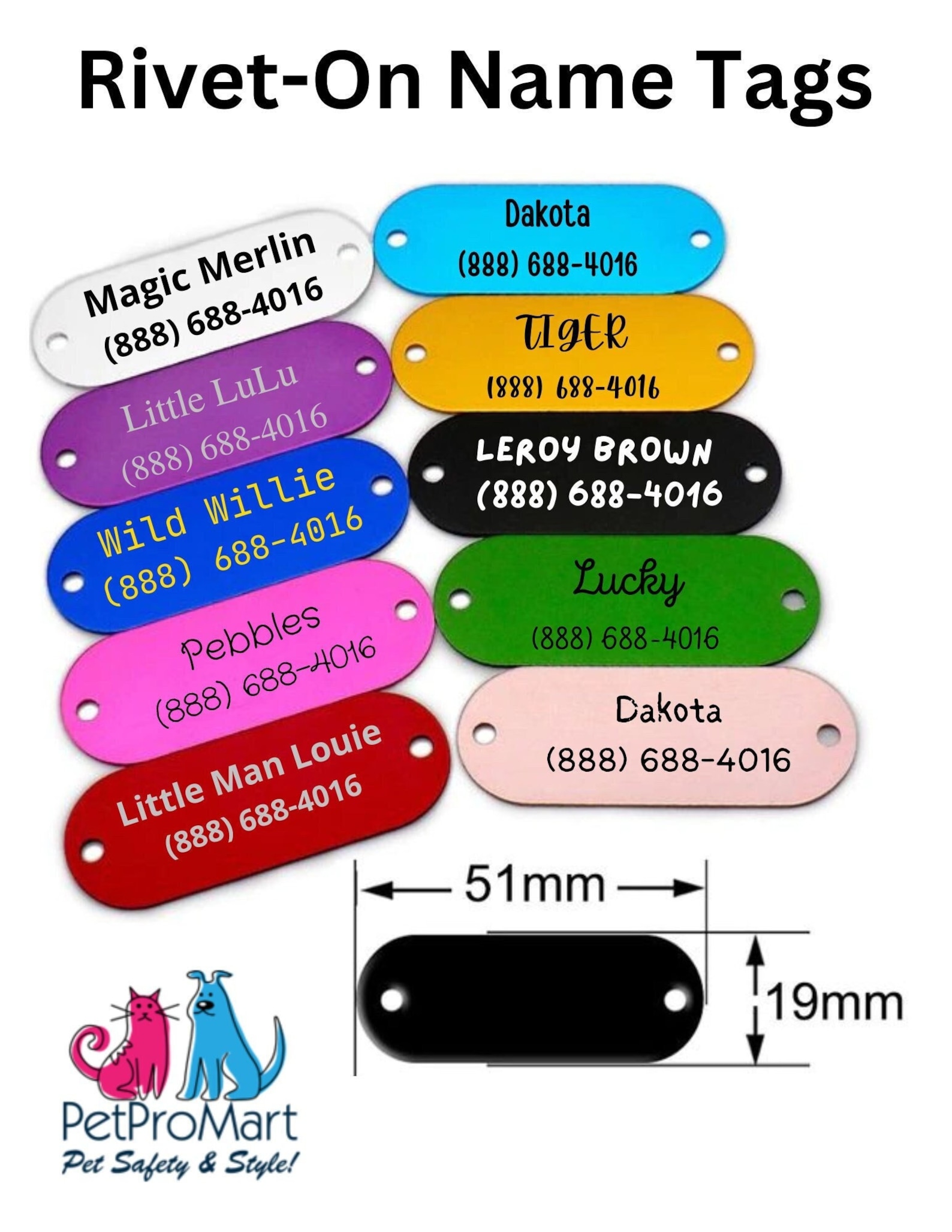 Premium Aluminum Rivet Tags with Rivet Options Custom - Etsy