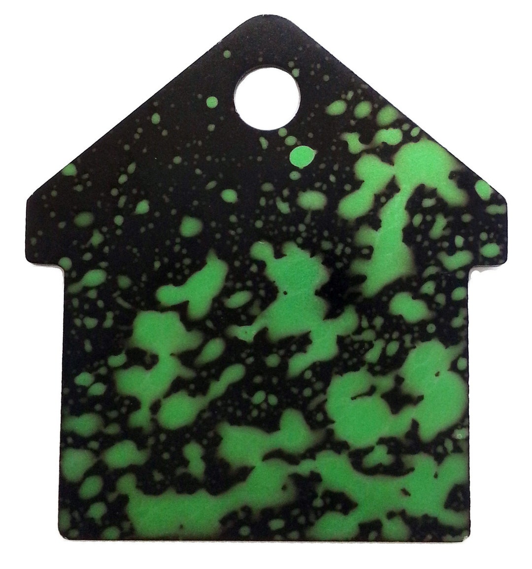 Splash Dog House Pet ID Tag | Designer Dog Tag | Name Tag - Etsy