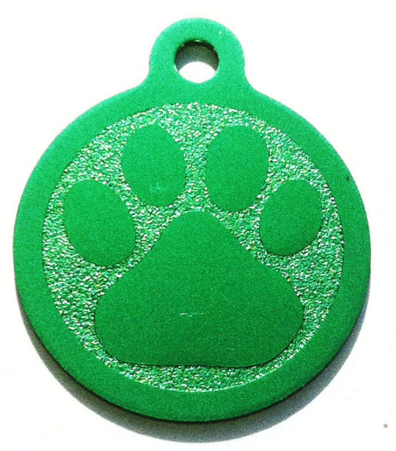 Paw Print Personalized Dog Tag Cat Tag Paw Print Pet ID Tags - Etsy