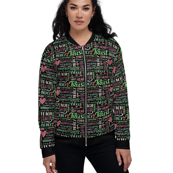Christian Bomber Jacket - Etsy