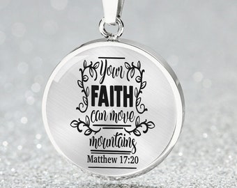 Scripture Gift Mustard Seed Necklace Matthew 17 20 Gift - Etsy