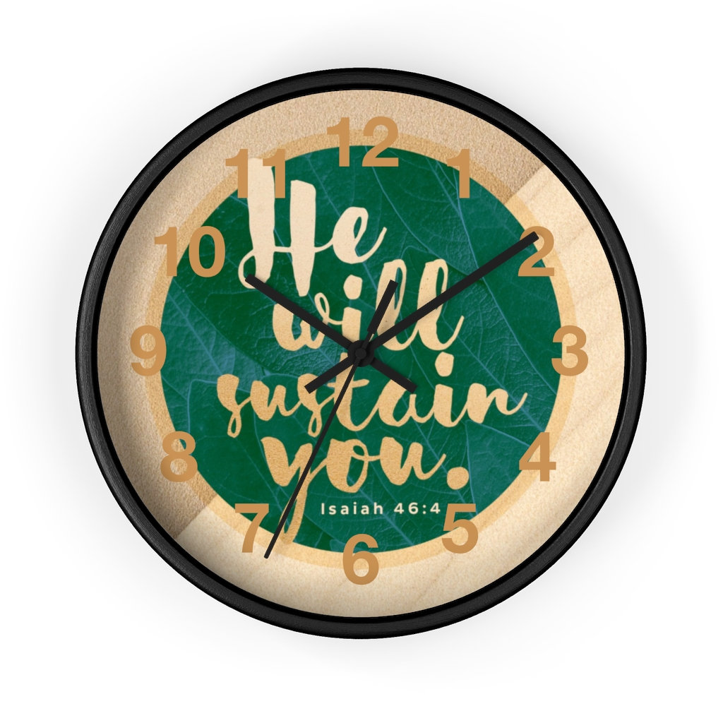 Christian Wall Clock, Scripture Wall Clock, Christian Decor, Home Decor ...