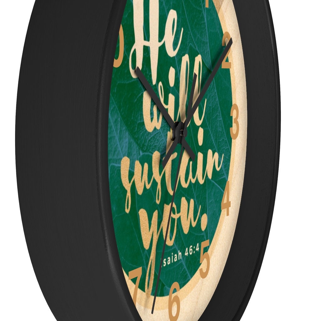 Christian Wall Clock, Scripture Wall Clock, Christian Decor, Home Decor ...