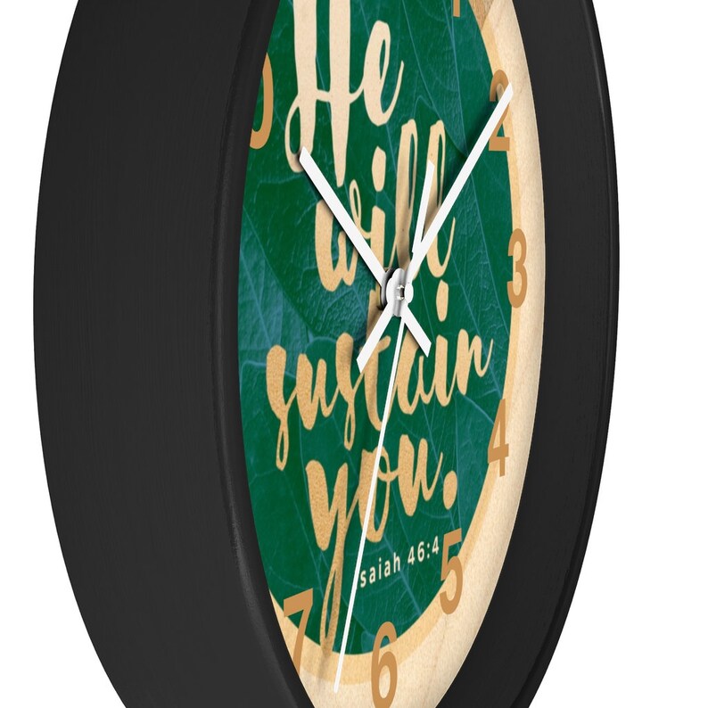 Christian Wall Clock, Scripture Wall Clock, Christian Decor, Home Decor ...