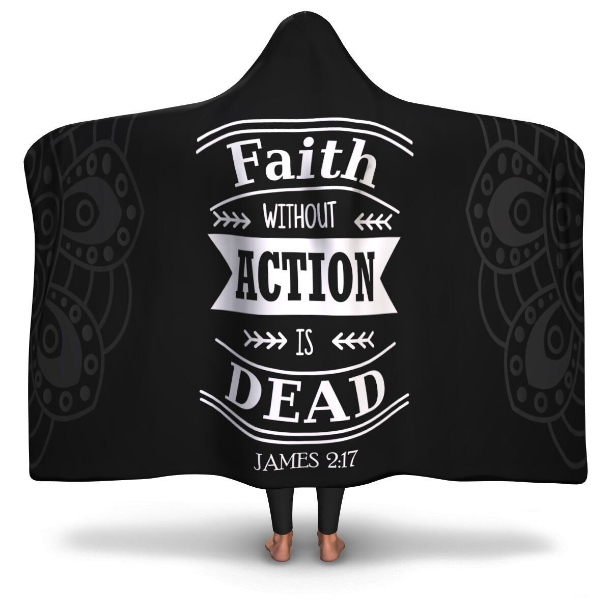 Christian Hooded Blanket Faith Without Action is Dead Blanket ...