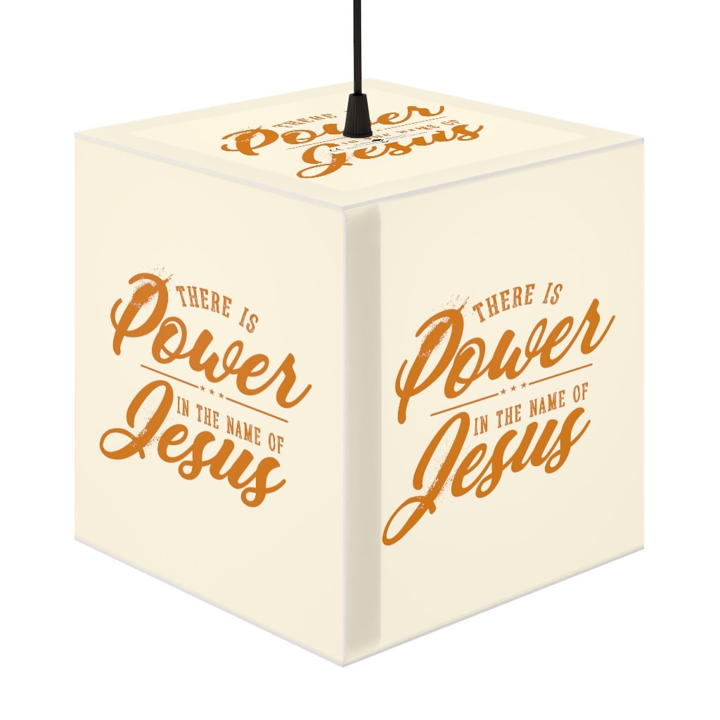 Jesus Cube Lamp Christian Home Decor Light Scripture Lamp - Etsy