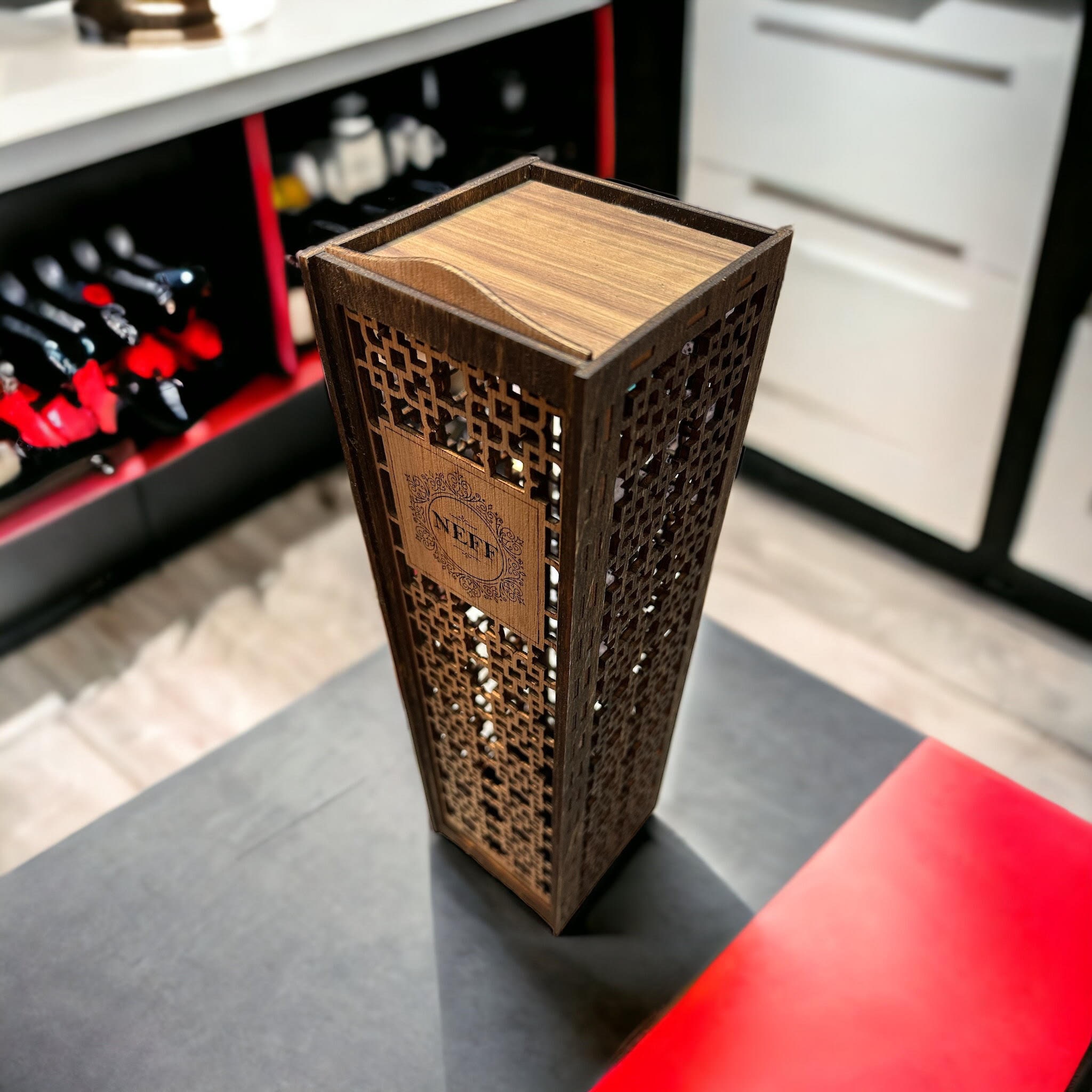 Wooden Wine Gift Box Dark Walnut Finished - Etsy