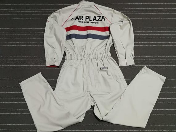 Vintage MITSUBISHI MOTOR car plaza coverall XS w26-33 - Gem