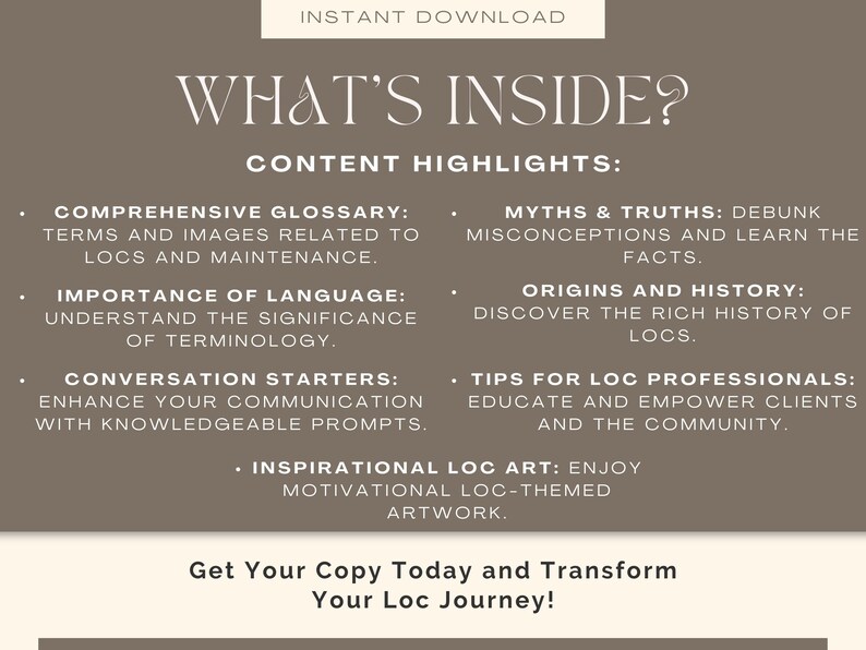 Loctician and Hair Stylist E Book Pdf - Loc Language Guide, Dread Locs ...