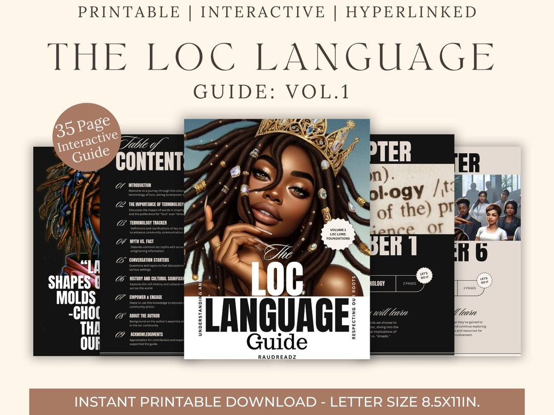 Loctician and Hair Stylist E Book Pdf - Loc Language Guide, Dread Locs ...