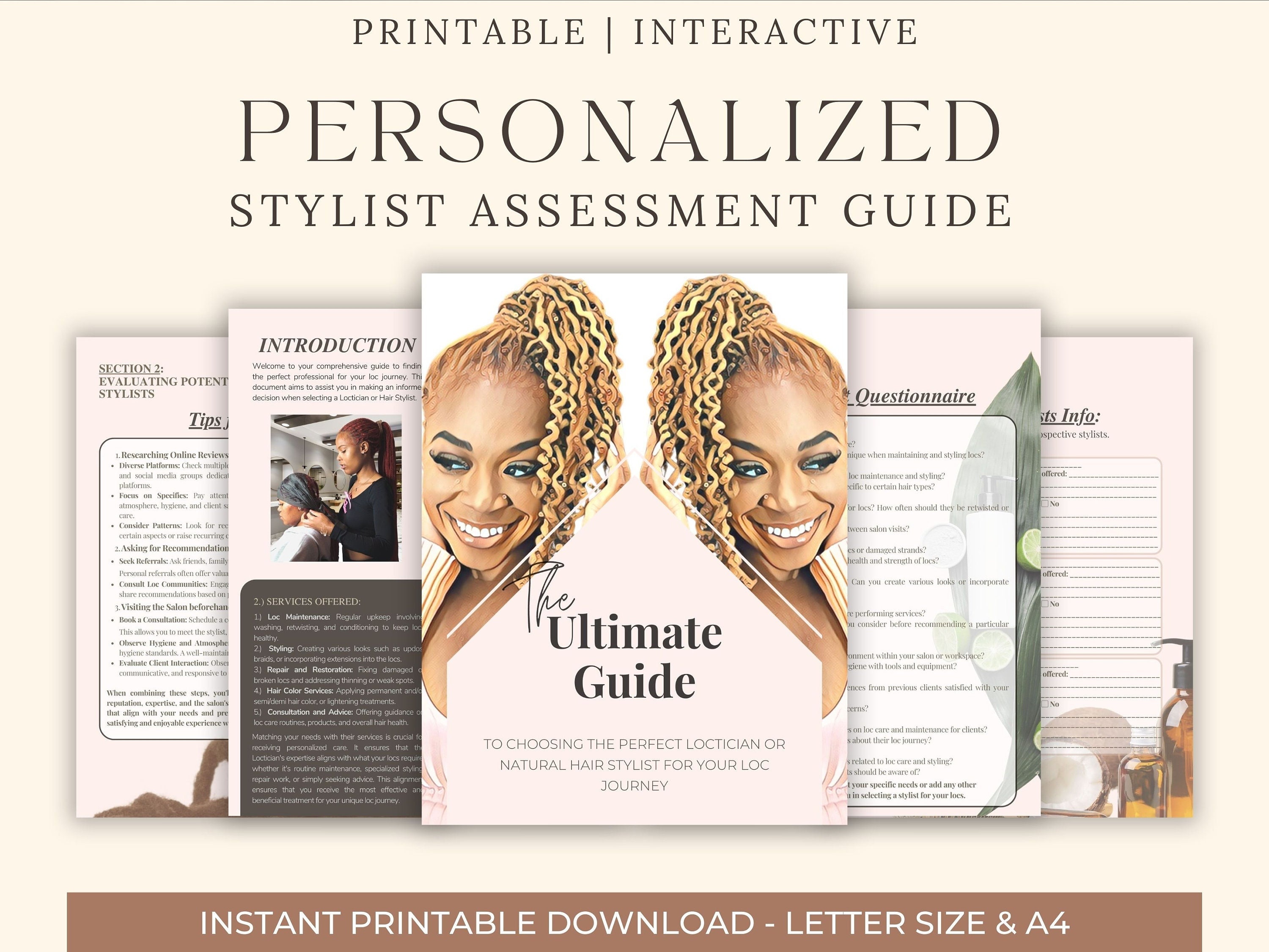 Loctician and Hair Stylist E Book Pdf Selection Assessment, Dread Locs ...