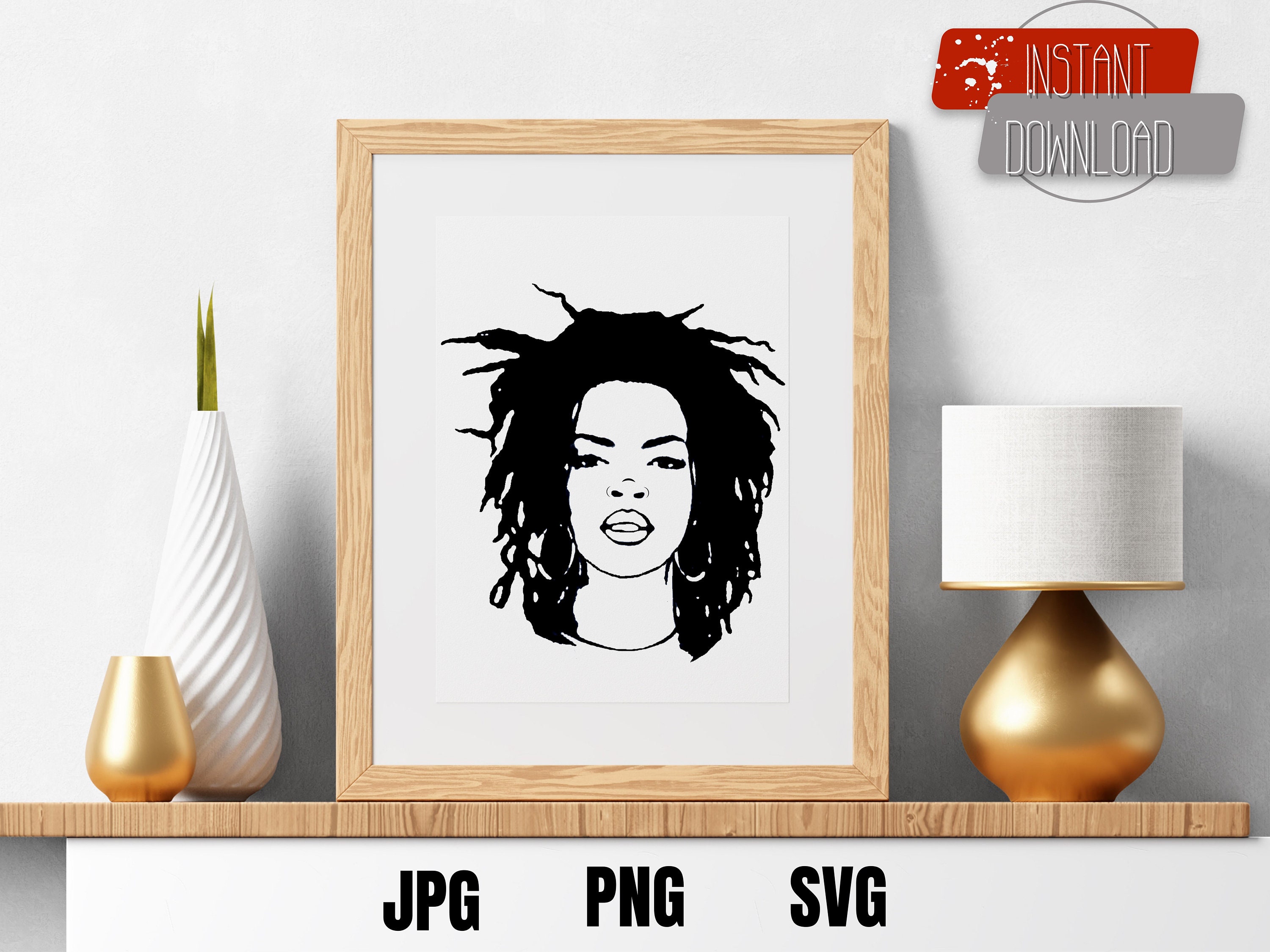 Lauryn Hill Art Png Files for Designs Lauryn Hill Gift Hip - Etsy