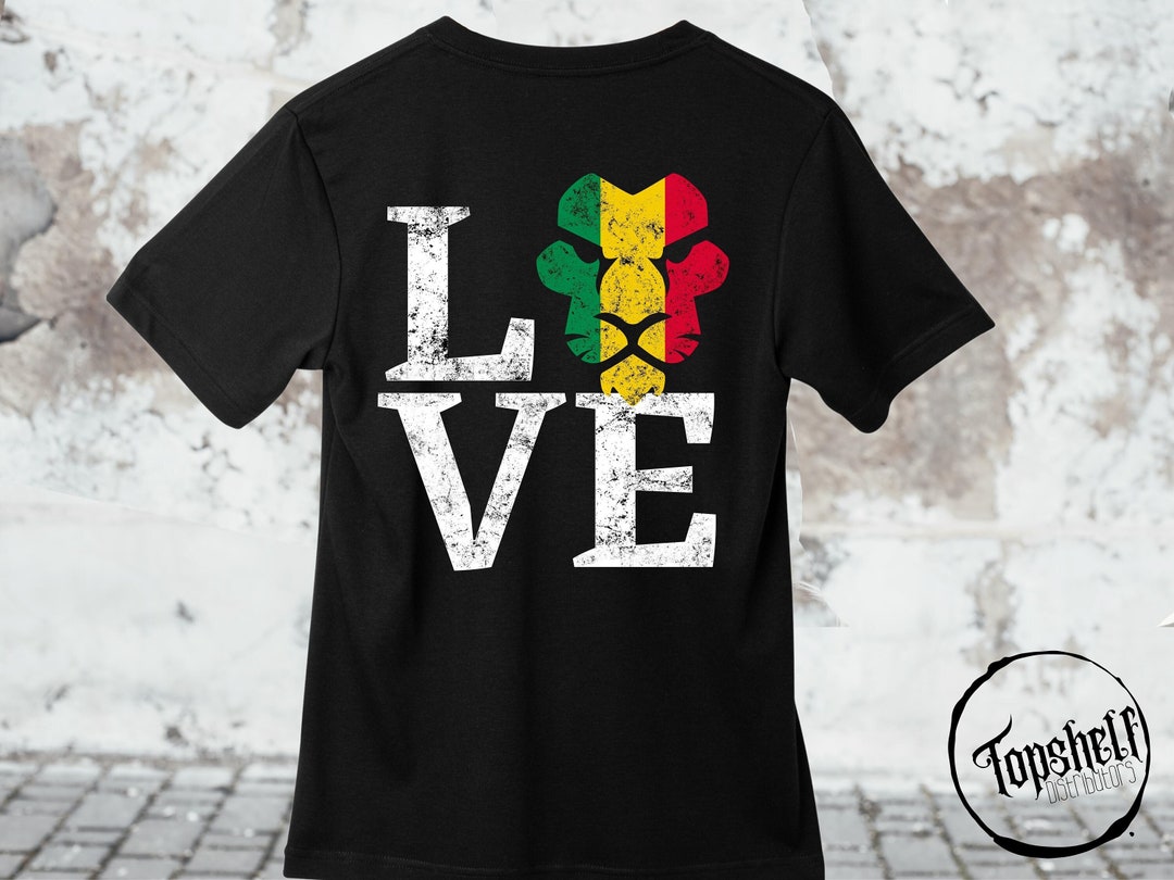 Vintage Reggae Tee, Rasta Lion Shirt, One Love Shirt, Rasta Top Women ...