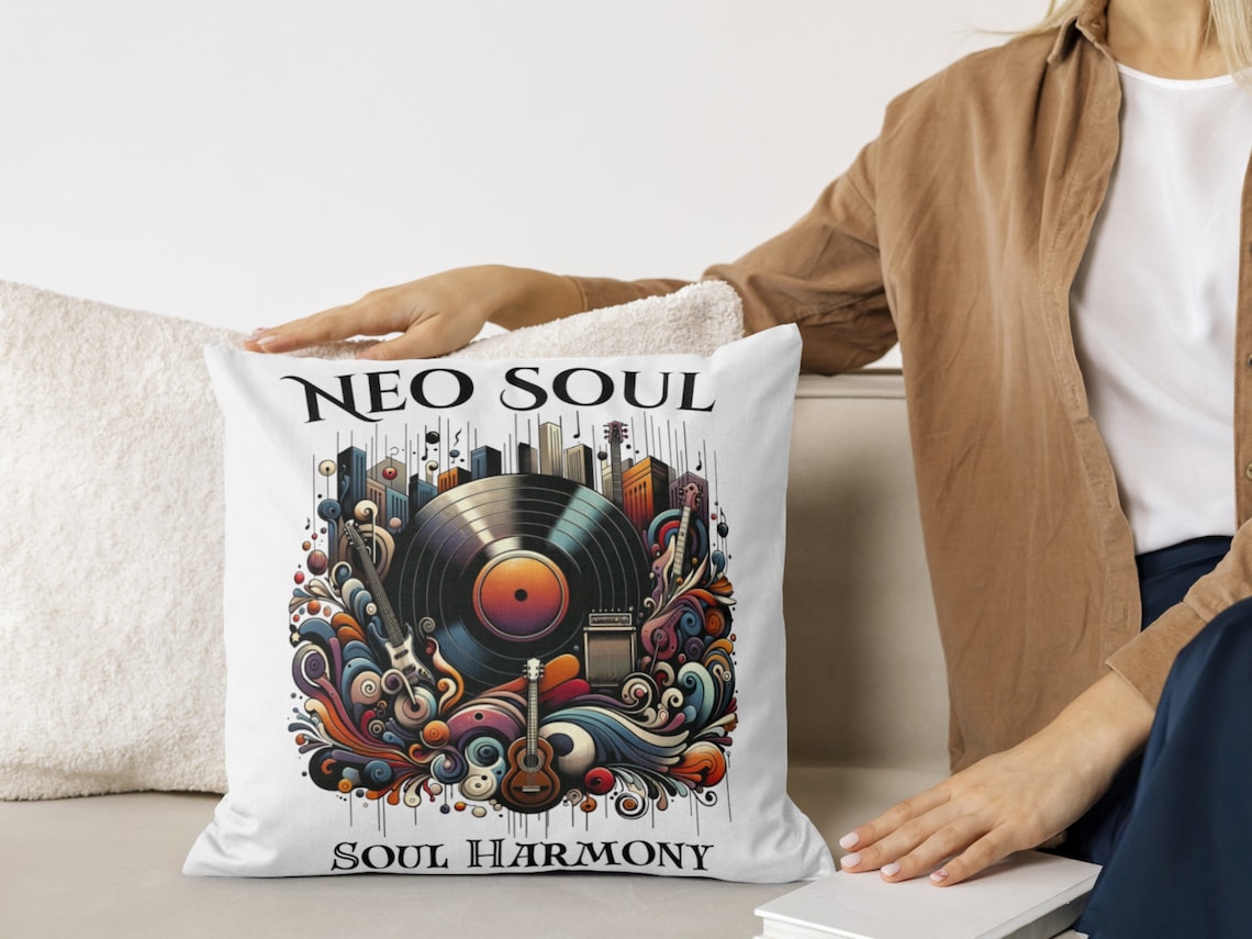 Eclectic Neo Soul Art Print, Colorful Musical Instruments & Vinyl ...