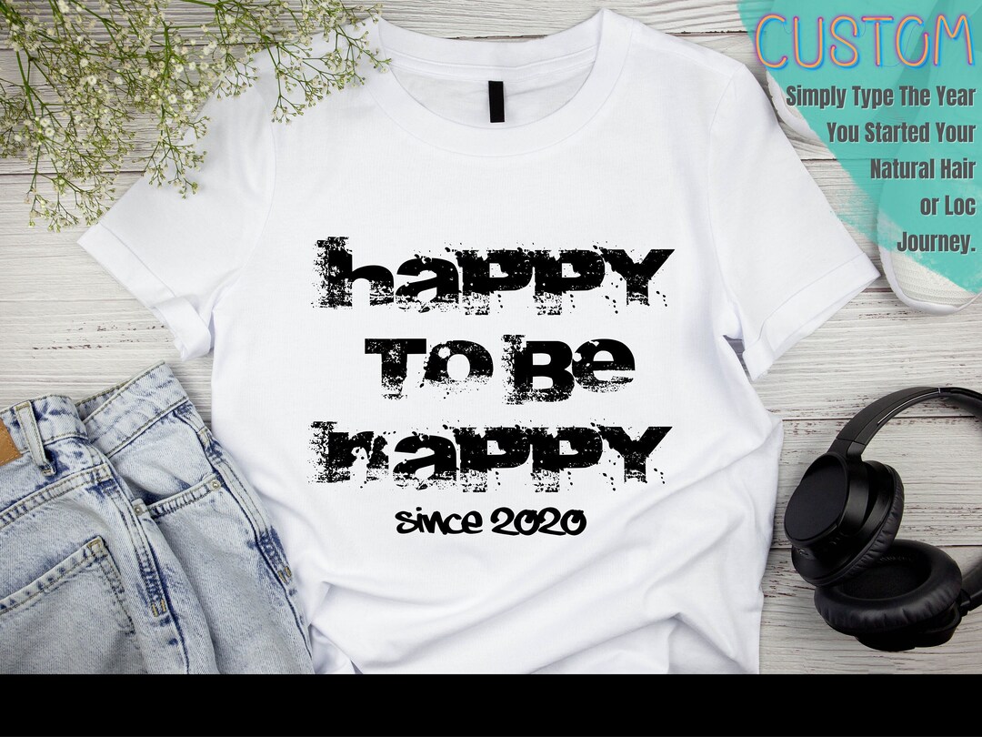Custom Happy to Be Nappy Natural Hair T Shirt for Women, Personalized ...
