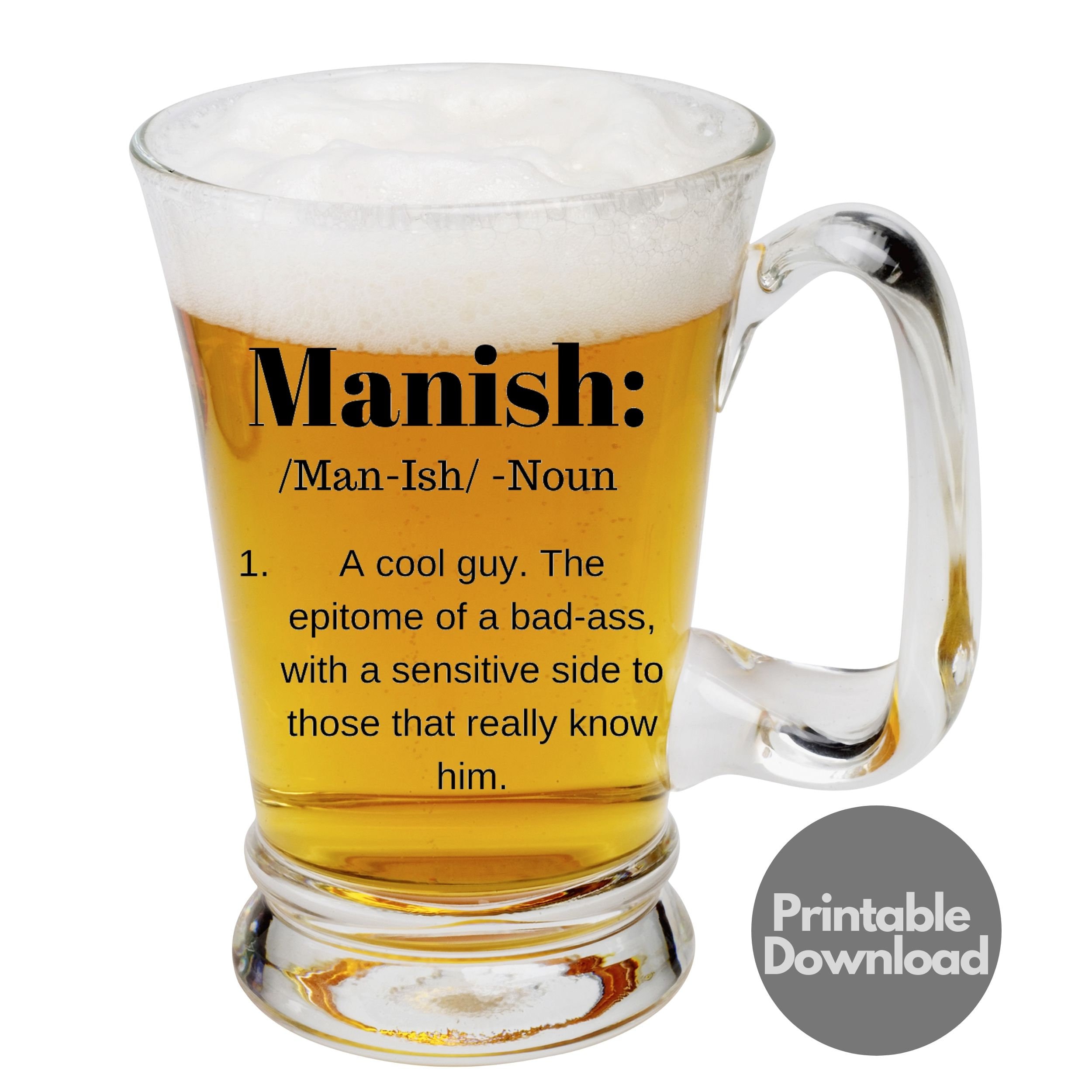 Manish Definition Printable Download Png Svg Jpg & Pdf - Etsy Australia