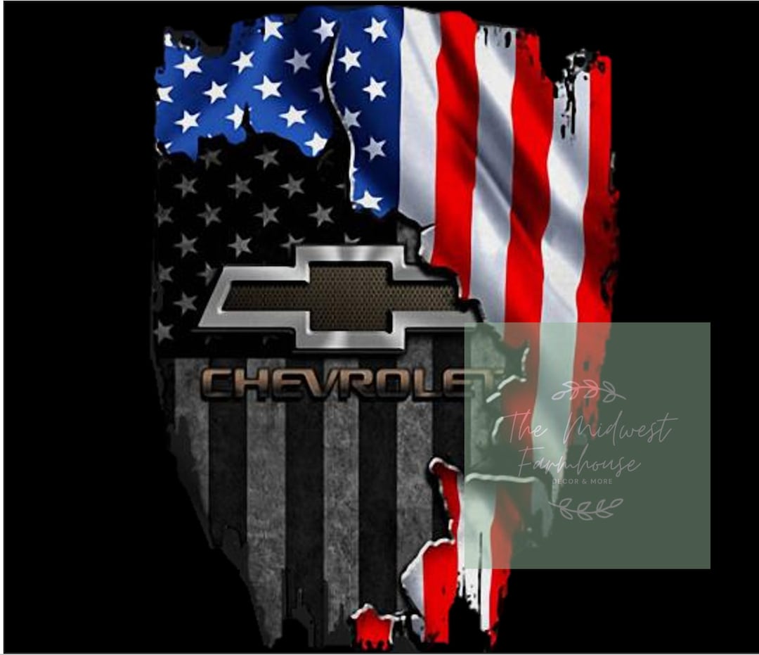 Chevy American Flag Sublimation Digital Download PNG and PDF - Etsy