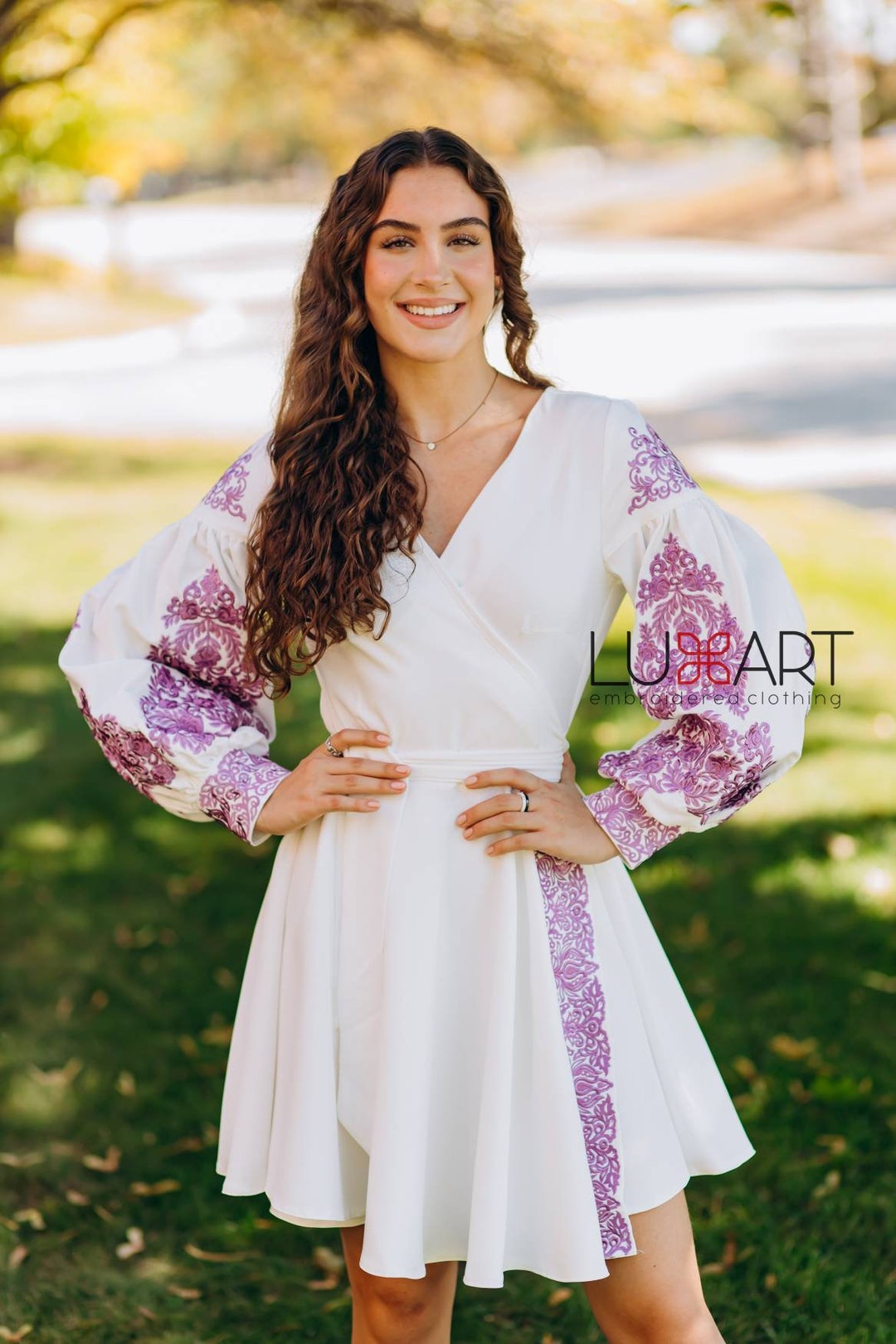 In USA NEW Dress Embroidered Dress Ukrainian Style Dress With ...