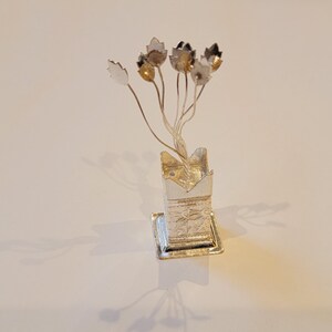 German Silver Tulsi Plant Pot | Pooja Decor, Krishna Nagri - Etsy