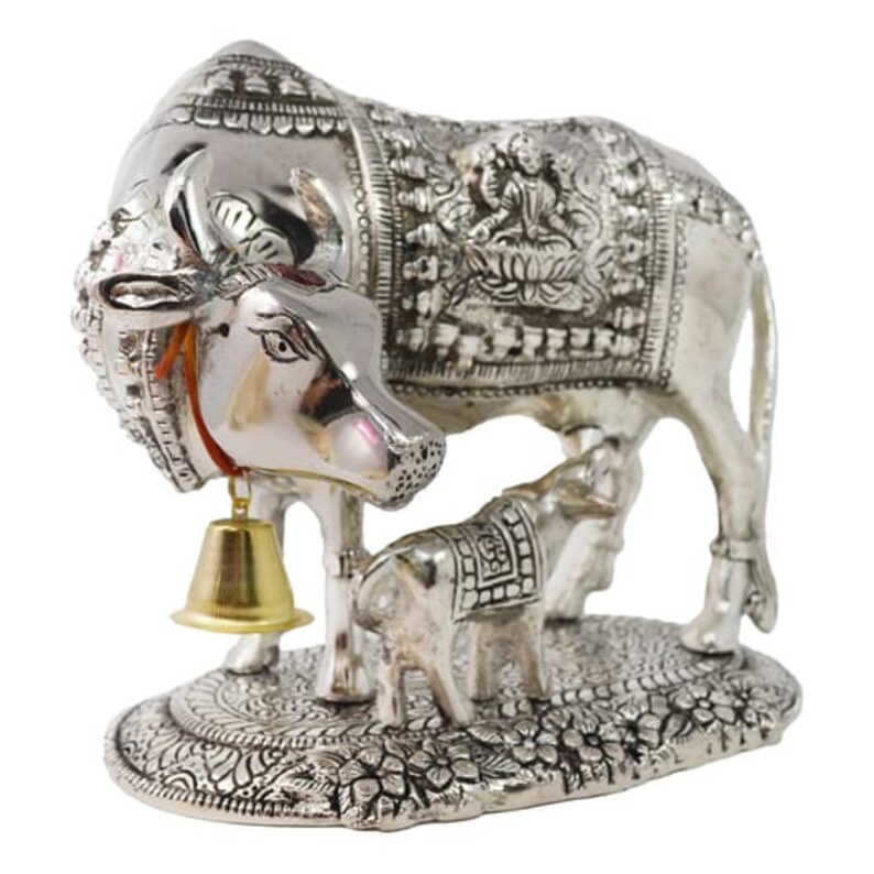 Kamdhenu Cow and Calf| Sacred Wish Cow| God Idols| Kamdhenu Statue ...