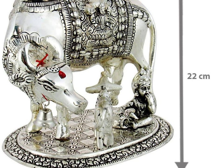 Kamdhenu Cow and Calf| Sacred Wish Cow| God Idols| Kamdhenu Statue ...