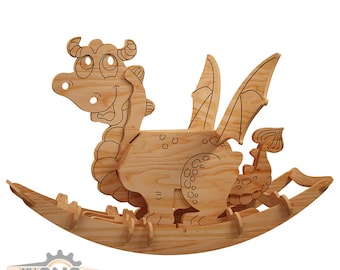 Laser cut dragon | Etsy