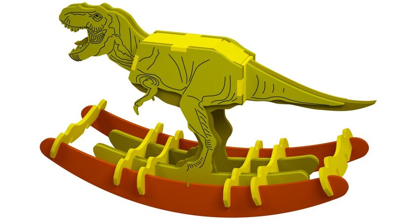 Trex Rocking Horse, Suitable for Mass Production, Design for Laser CNC ...