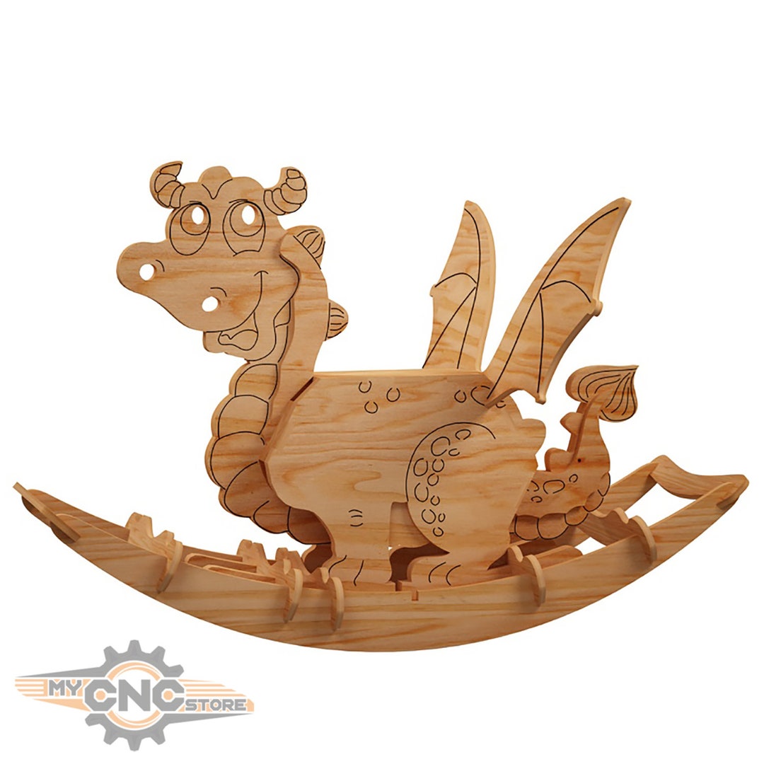 Dragon Rocking Horse CNC Laser Cut Vector Plan (digital Download) - Etsy
