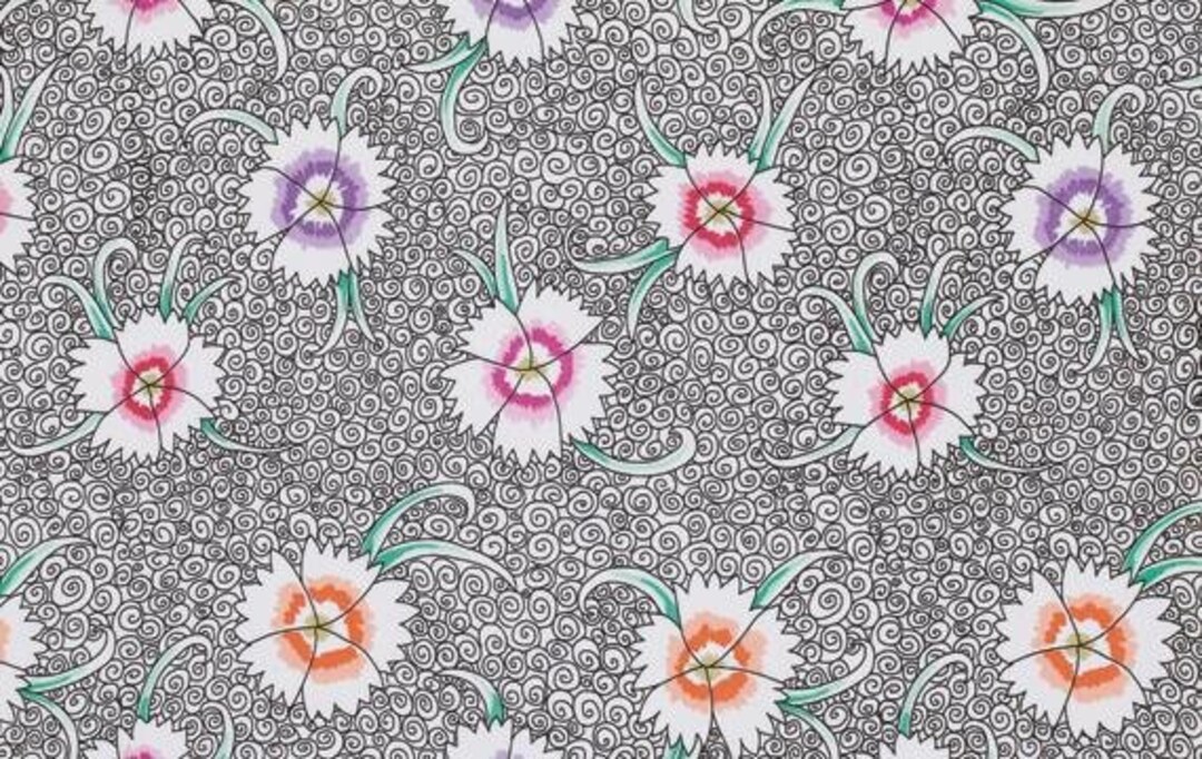 OOP Kaffe Fassett GP138 Dianthus White FQ - Etsy