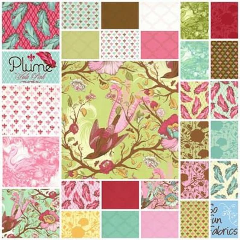 OOP Tula Pink Plume Mini Charm Set - Etsy