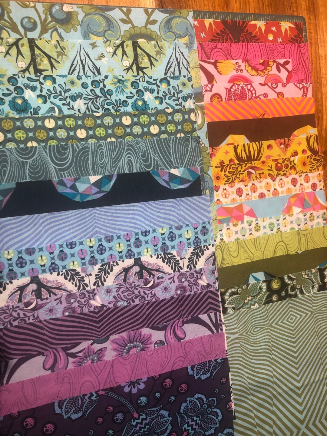 OOP Tula Pink Birds and Bees Full Collection (29) - F16 PACK 9" X 11 ...