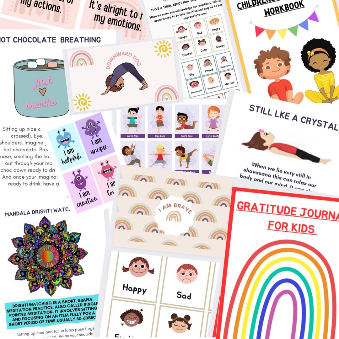 Mindfulness for Kids Activity Pack - Etsy