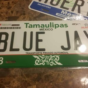 Tamaulipas Mexican License Plate Tamps Mexico - Etsy