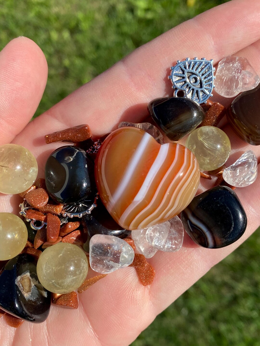 Crystal Confetti - 100 Grams - Carnelian - Black Agate - Citrine ...