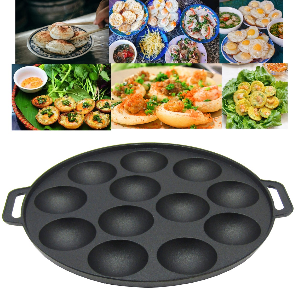 Khuon Banh Khot 12 Pieces Vietnamese Cooking Utensils | Etsy