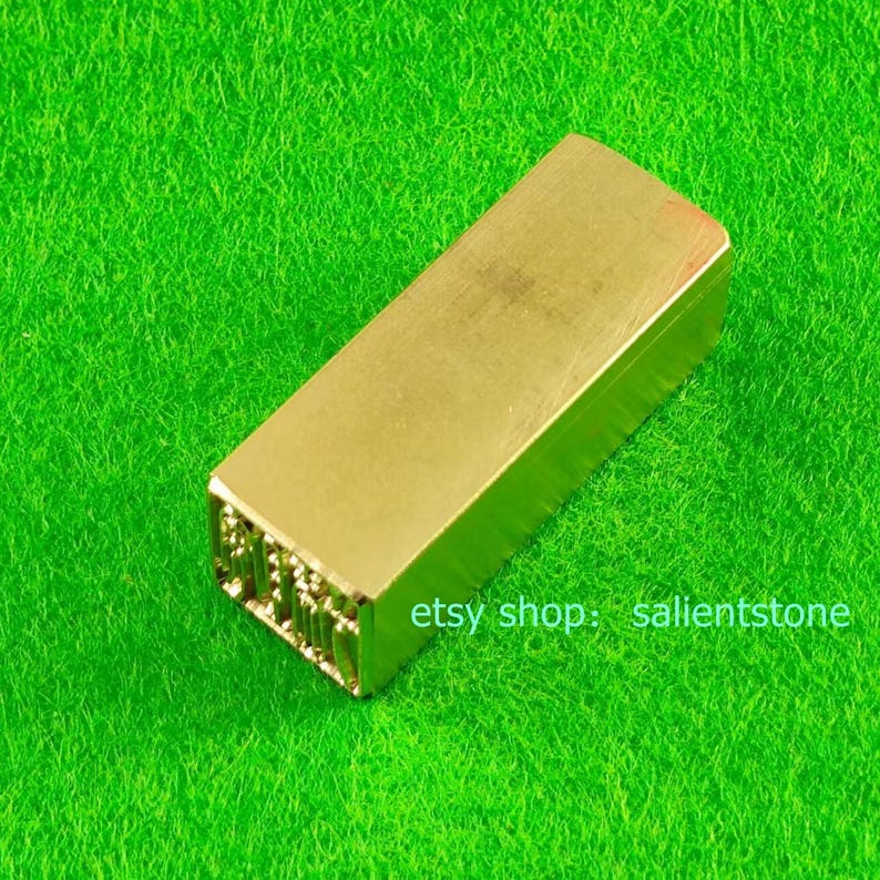 Solid Brass Seal Stamp Metal Chop Hand Polished Ancient Chinese ...