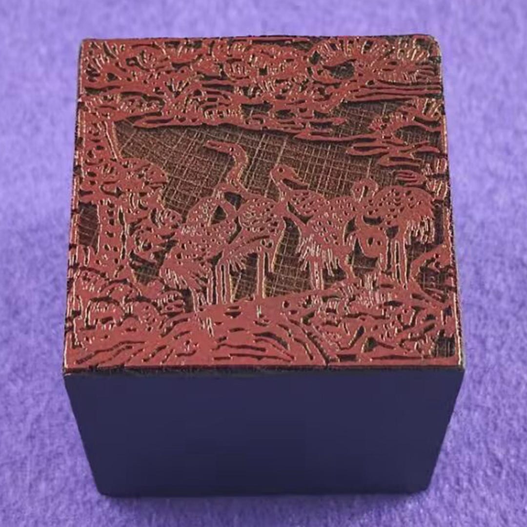 3.8cm Wooden Square Cube Shape Finised Chinese Seal Stamp Customized ...