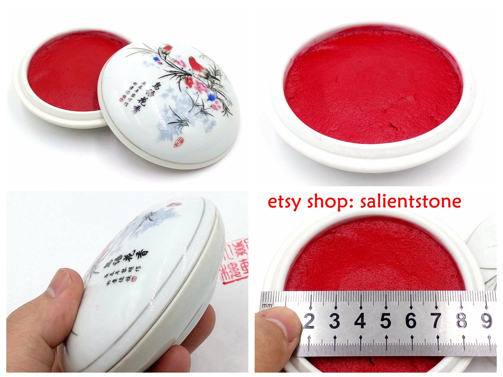 70g Red Ink Paste for Chinese Seal Stamp Color Calligraphy - Etsy UK
