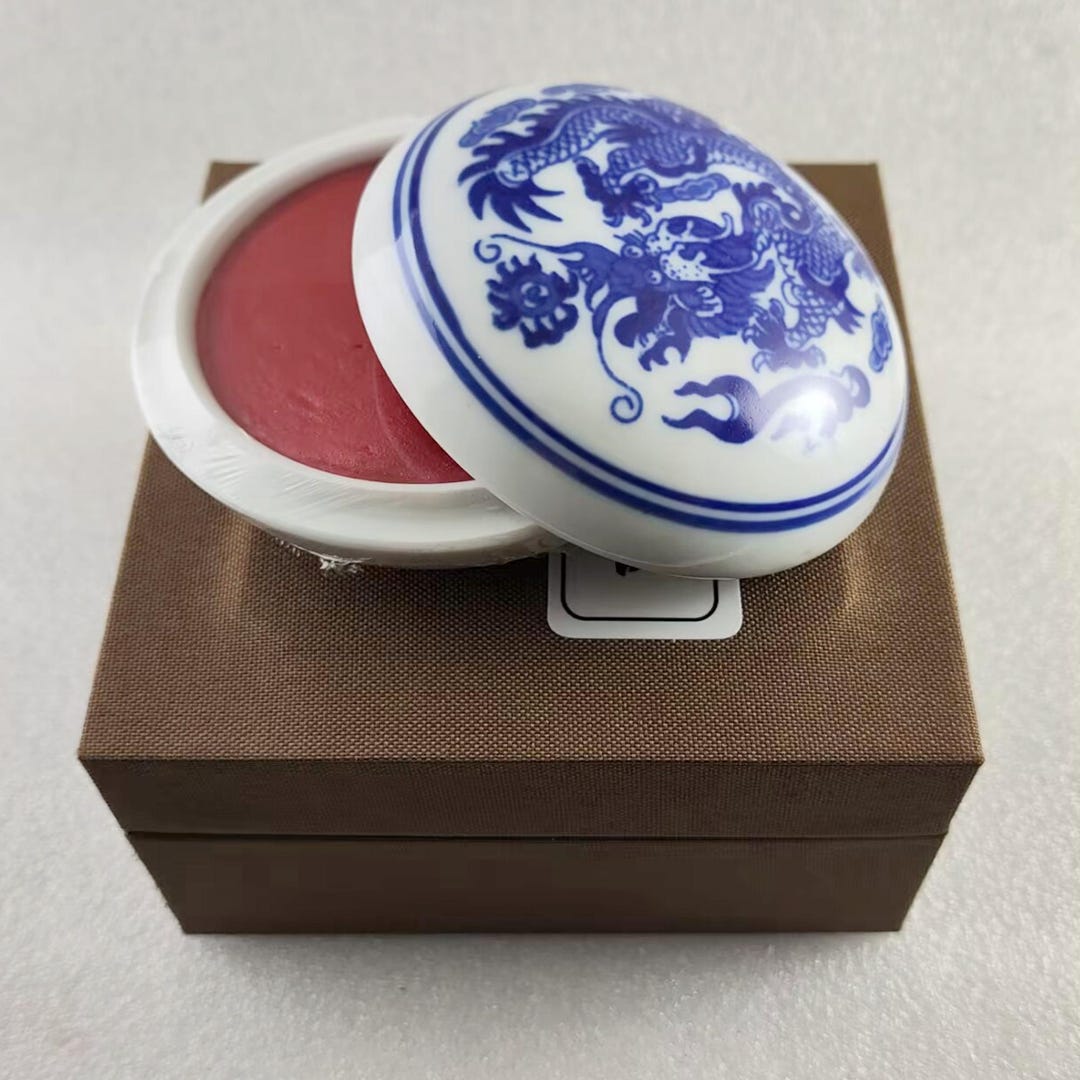 60g Red Ink Paste for Chinese Seal Stamp Color Calligraphy Painting ...