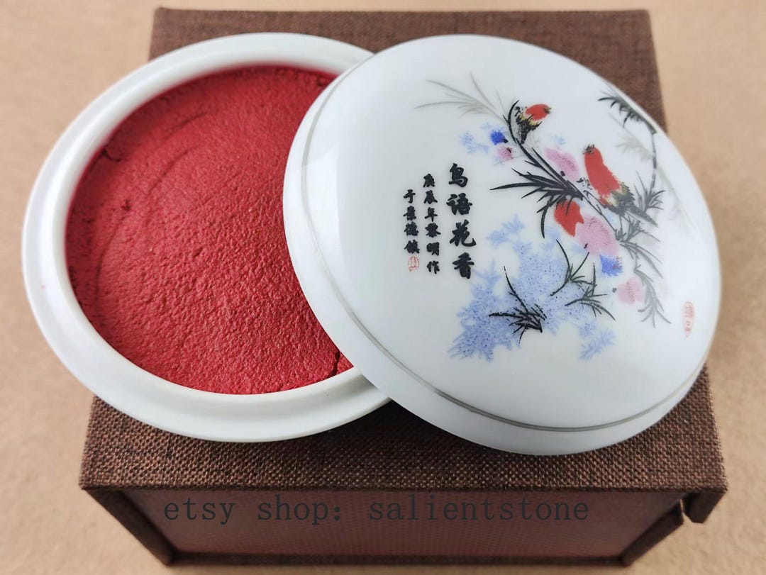 70g Red Ink Paste for Chinese Seal Stone Stamp Color Calligraphy ...