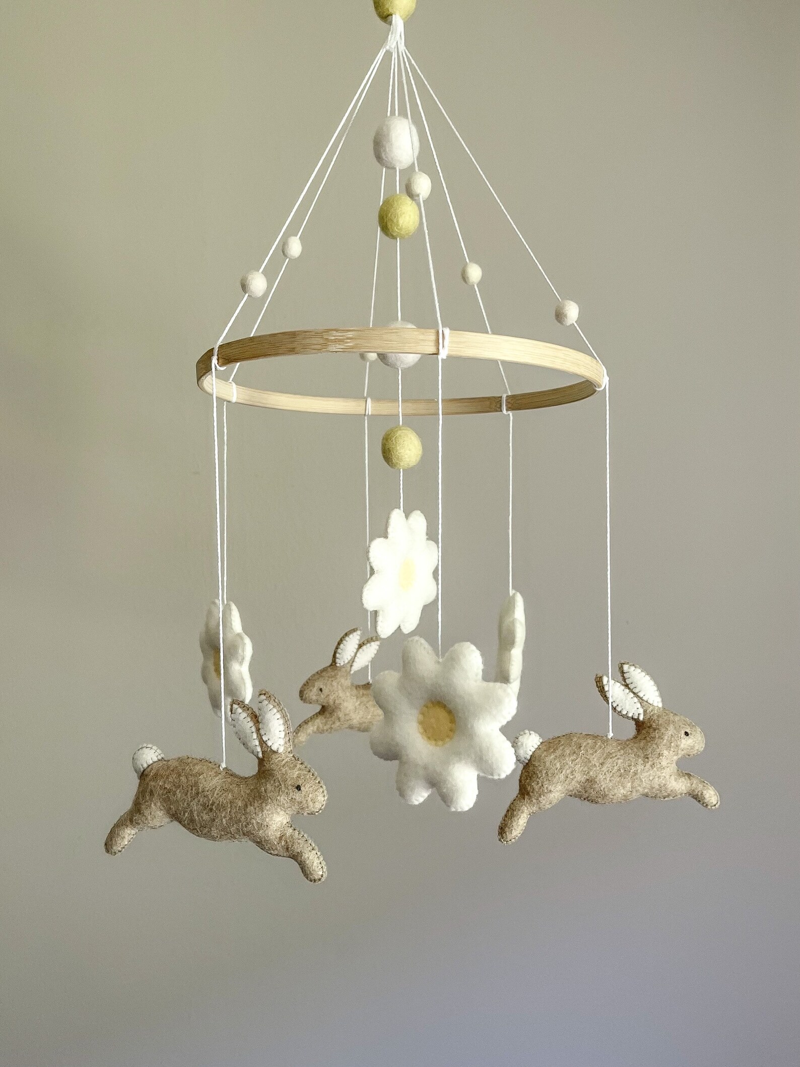 Baby Mobile/ Nursery Felt Mobile/felt Mobile/felt Rabbit/felt - Etsy