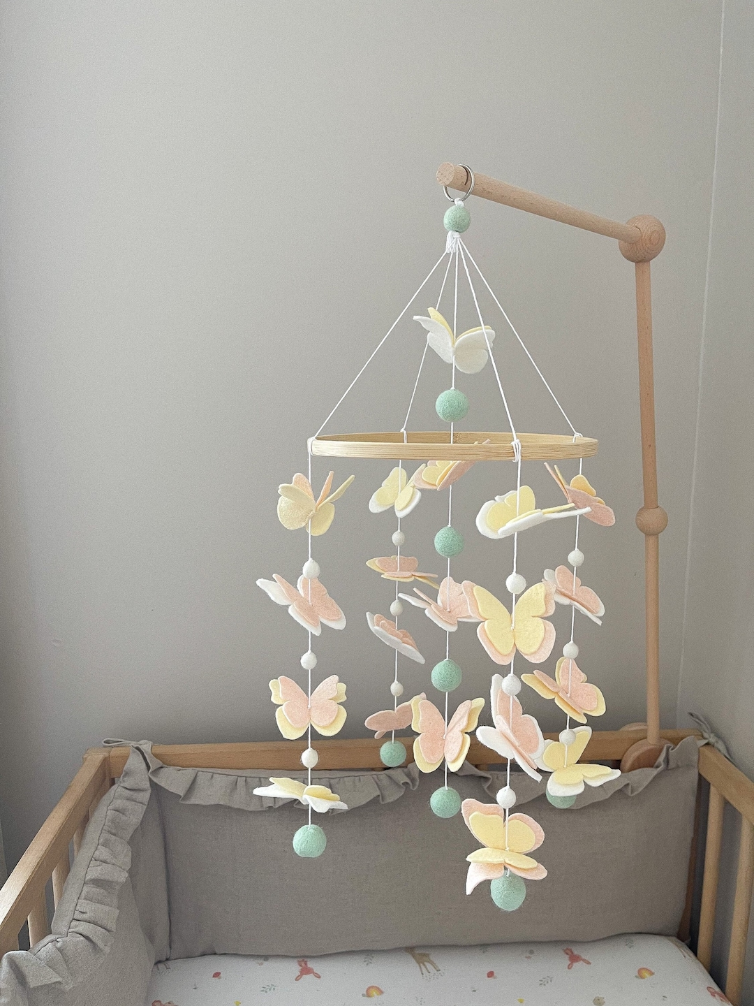 Butterfly Crib Mobile, Butterfly Felt Mobile, Butterfly Nursery Mobile ...