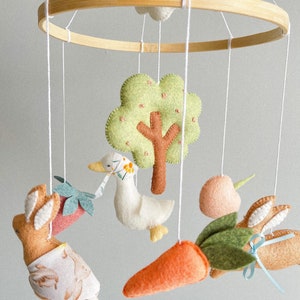 Peter Rabbit Mobile/rabbit Felt Mobile/mobile With Bunnies/bunny ...