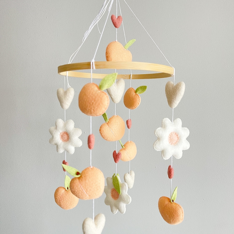 Peach Mobile Crib - Etsy