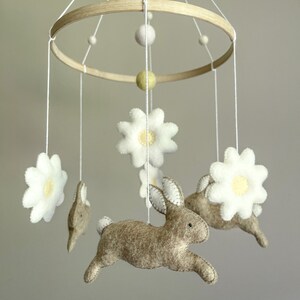 Baby Mobile/ Nursery Felt Mobile/felt Mobile/felt Rabbit/felt Bunny ...